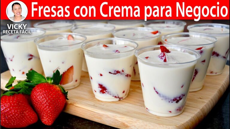 Receta fácil de fresas con crema | Actualizado septiembre 2025