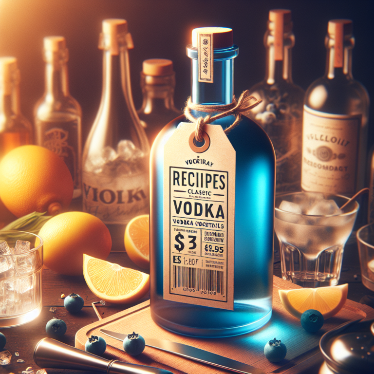Descubre el Precio de la Vodka Botella Azul y Aprende a Preparar ...