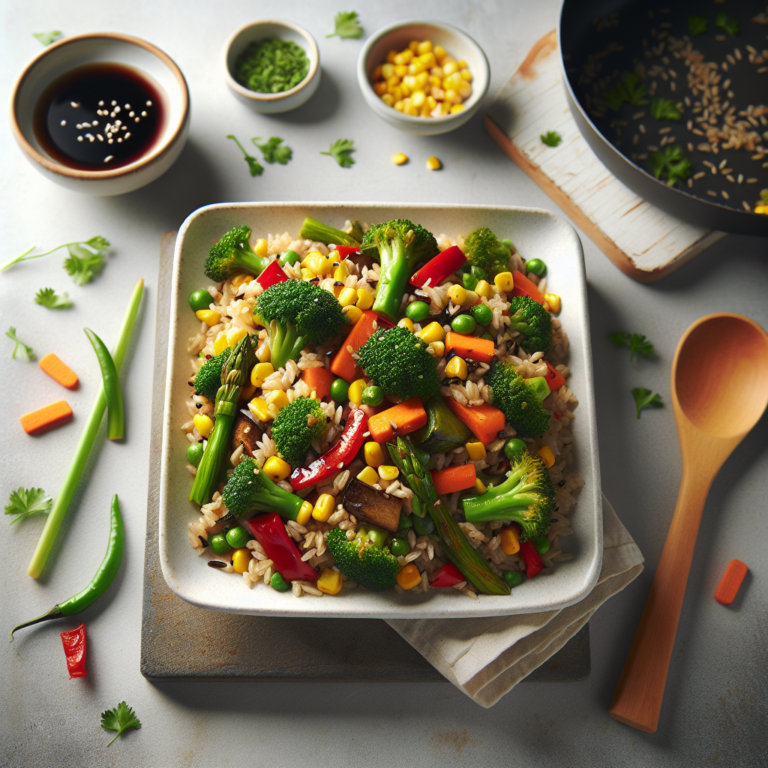 Delicioso Arroz Integral con Verduras Salteadas: Receta Saludable y ...