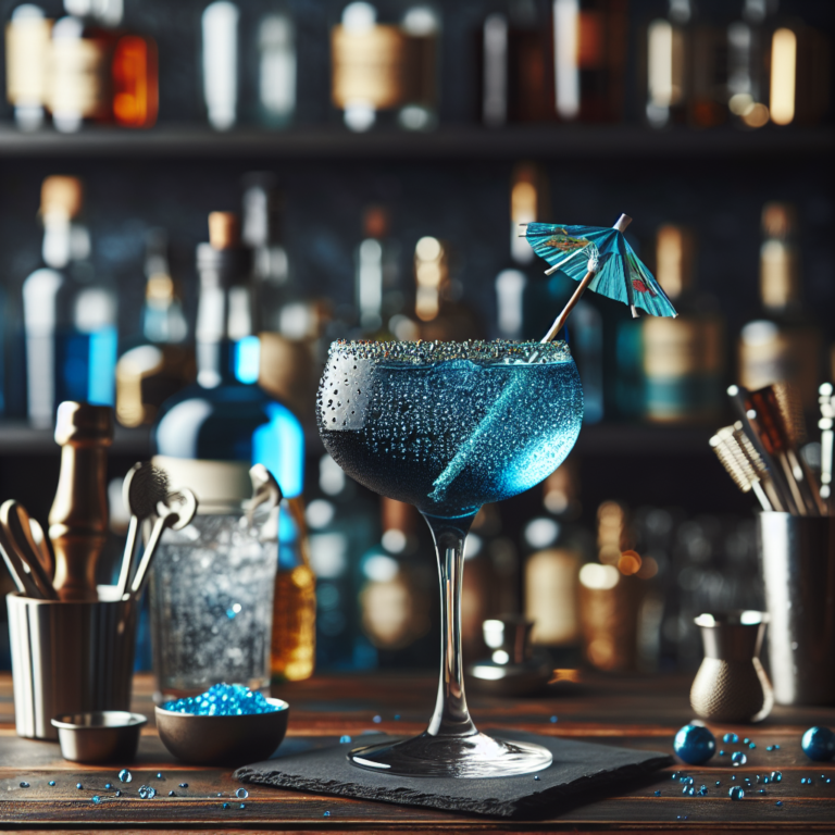 Deliciosa Bebida Azul: Receta de Cóctel Alcohólico Refrescante y ...
