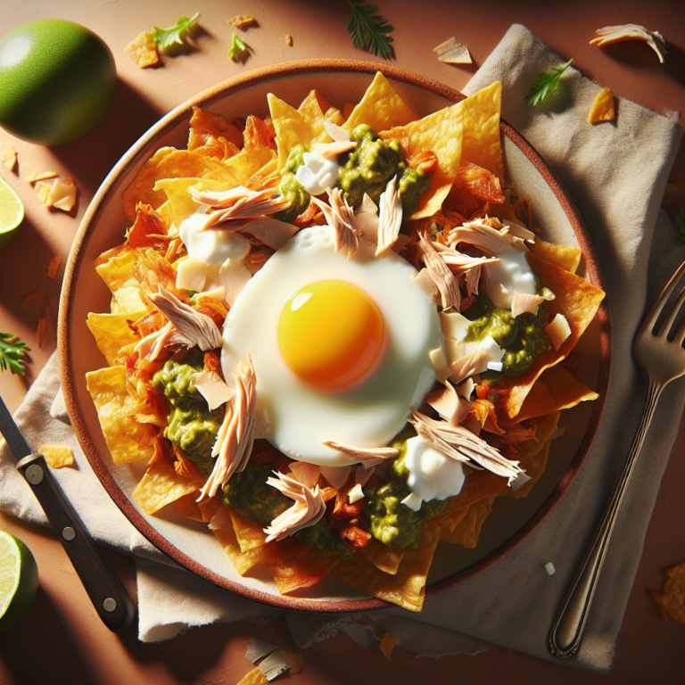Deliciosos Chilaquiles con Pollo y Huevo: Receta Fácil y Rápida ...