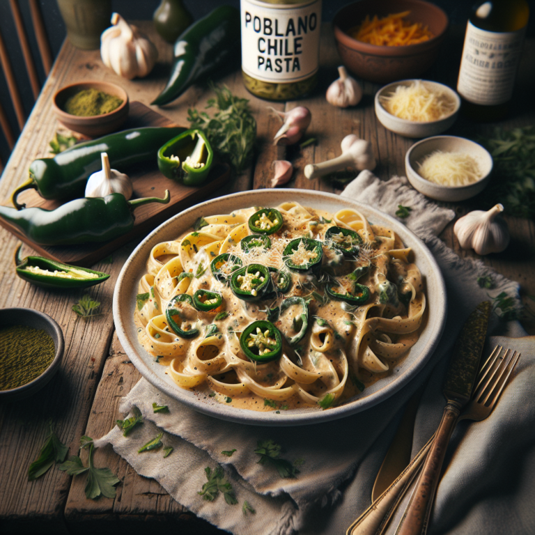 Deliciosa Pasta de Chile Poblano: Receta Fácil y Rápida | Actualizado ...