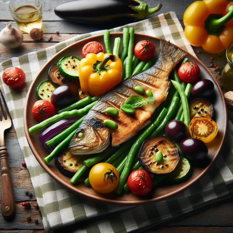 Delicioso Pescado a la Plancha con Verduras: Receta Saludable y Fácil ...