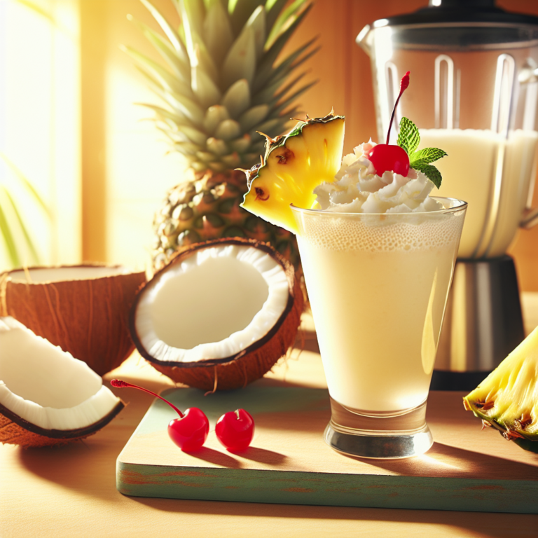 Receta Fácil de Piña Colada Casera: Delicioso Sabor Tropical en tu ...