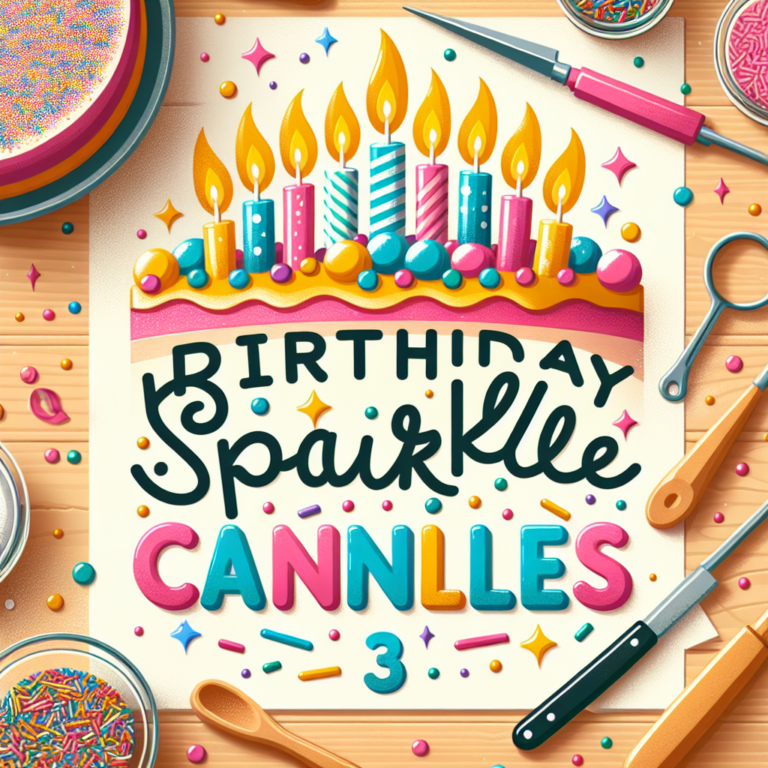 Deliciosas Velas de Cumpleaños con Chispas: Receta Creativa para ...