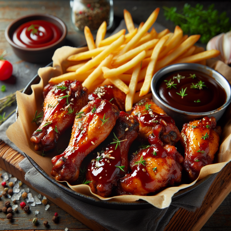 Deliciosas Alitas BBQ con Papas: Receta Fácil y Rápida | Actualizado ...