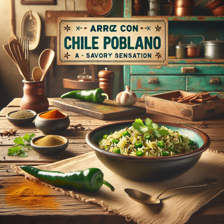 Arroz con Chile Poblano: Receta Fácil y Deliciosa para Sorprender a ...
