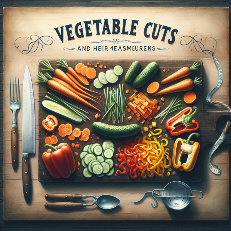 Guía Completa de Cortes de Verduras y Sus Medidas: ¡Aprende a Cortar ...