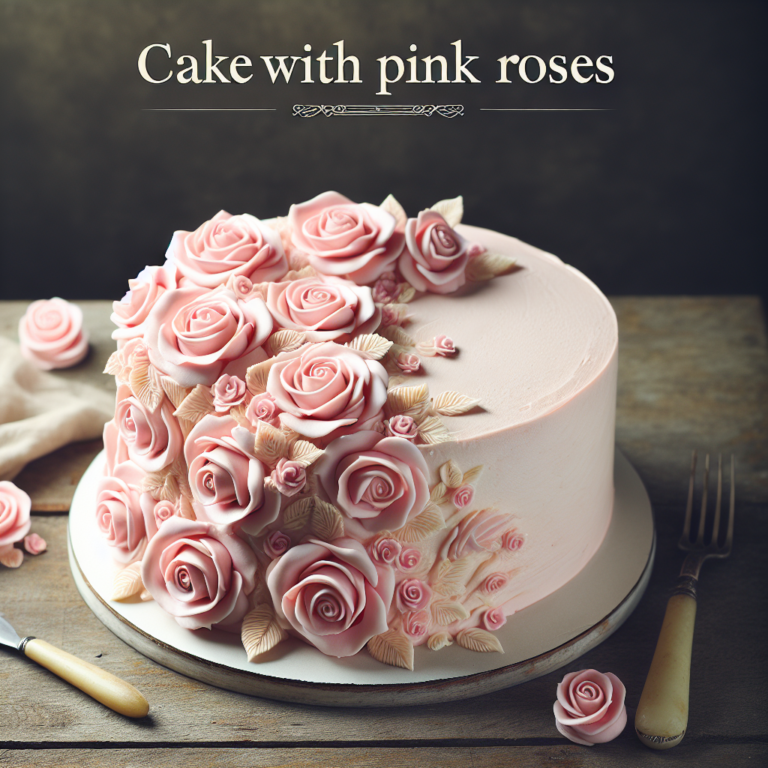 Delicioso Pastel con Rosas Rosas: Receta Fácil y Elegante para ...