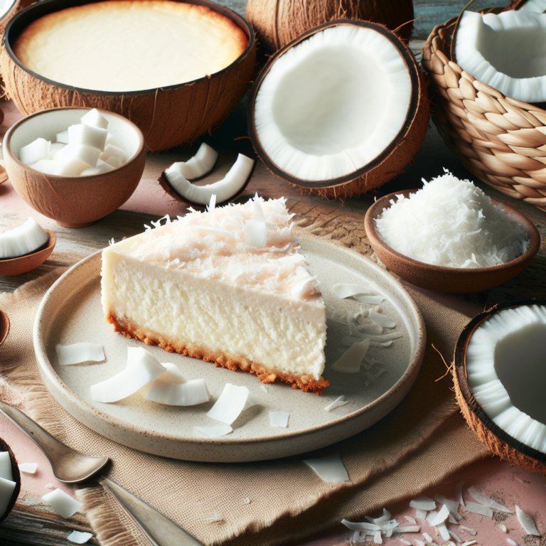 Deliciosa Receta de Cheesecake de Coco: Tu Postre Tropical Favorito ...