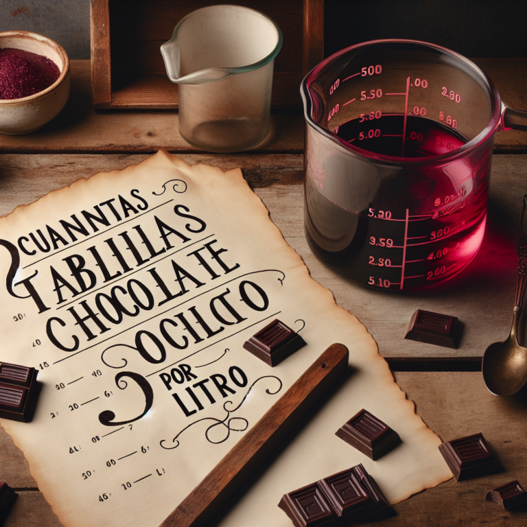 ¿Cuántas Tablillas de Chocolate por Litro? Descubre la Cantidad ...