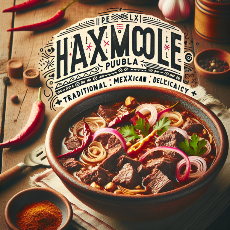 Deliciosa Receta de Huaxmole Puebla: Un Platillo Tradicional Mexicano ...