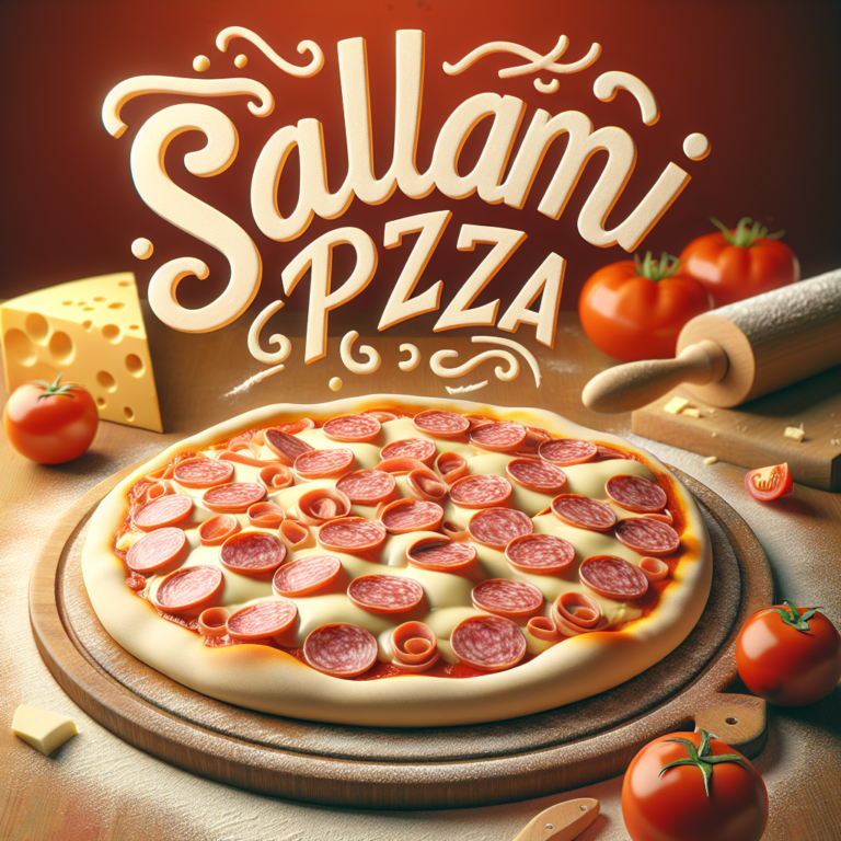 Receta Fácil de Pizza Salami: ¡Deliciosa y Crujiente en Casa ...
