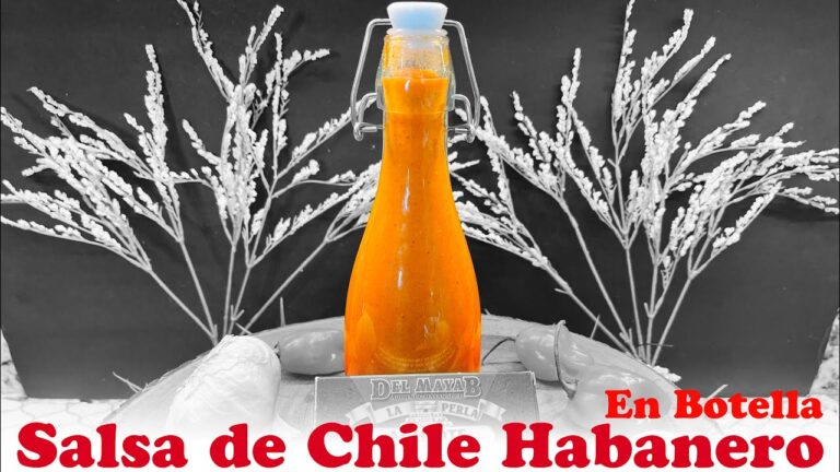 Deliciosa Receta de Salsa con Chile Habanero en Botella: Picante y ...