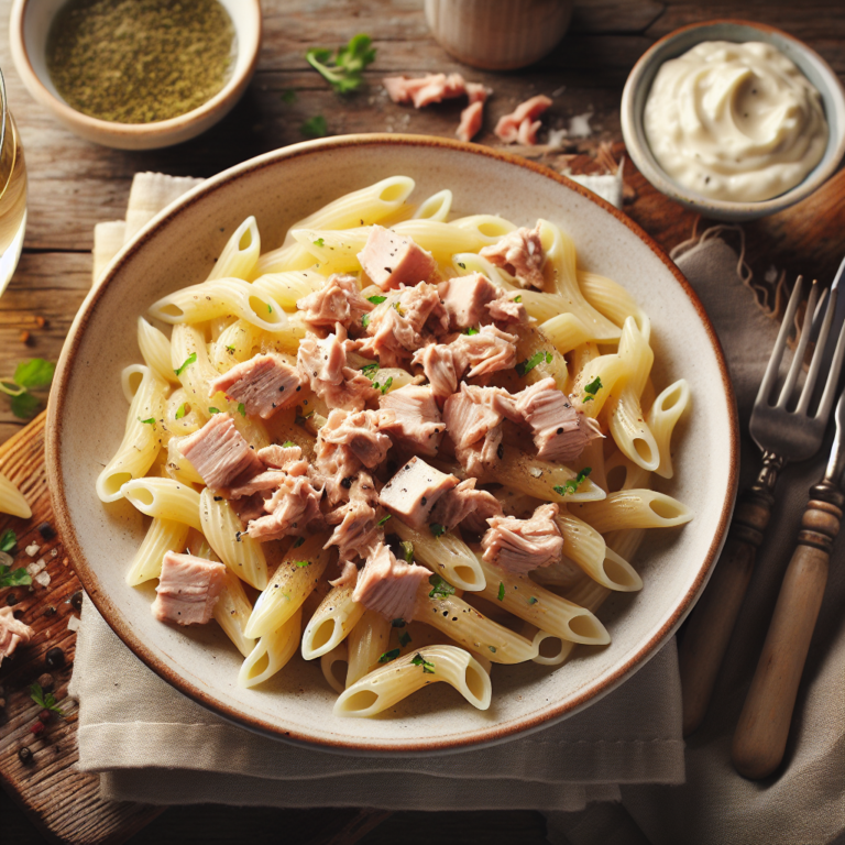 Deliciosa Pasta con Atún y Crema: Receta Fácil y Rápida | Actualizado ...